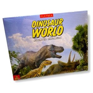 Toys | Playbea Dinosaur World Playset Playmat 9 Dinosaurs 5 Trees ...